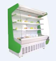 China Commercial Air Curtain Open Chiller with Auto-Defrost Night Curtain and 3000mm Length for Supermarket Display for sale