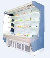 China Commercial Air Curtain Open Chiller with Auto-Defrost Night Curtain and 3000mm Length for Supermarket Display for sale