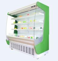 China Commercial Air Curtain Open Chiller with Auto-Defrost Night Curtain and 3000mm Length for Supermarket Display for sale