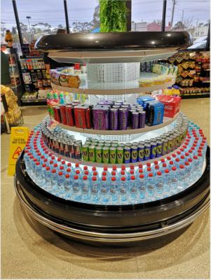 China Best Price multi deck open air cool chiller for supermarket fruit and vegetable for sale