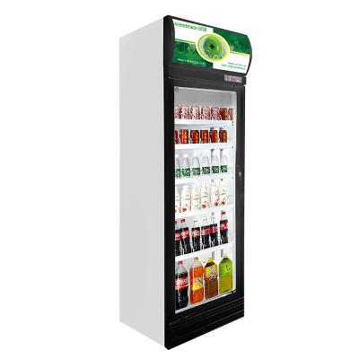 China Commercial White Frost Free Single Door Display Freezer With Glass Door for sale
