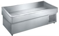 China Curved Glass Deli Display Refrigerator / Meat Display Showcase Large Capacity for sale