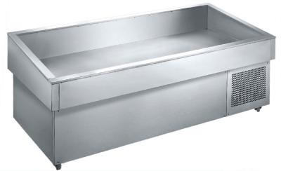 China Curved Glass Deli Display Refrigerator / Meat Display Showcase Large Capacity for sale