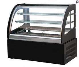 China wholesale price commercial cake display showcase with front open door for sale