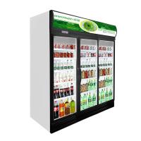 China 1250W 1700L Glass Door Beverage Cooler /  Juices Or Soft Drink Chiller for sale