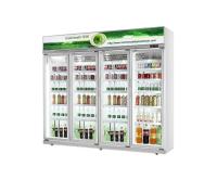 China 480L Commercial Beverage Cooler with Danfoss Compressor and 0-10℃ Temperature Control Glass Door Refrigerator for sale