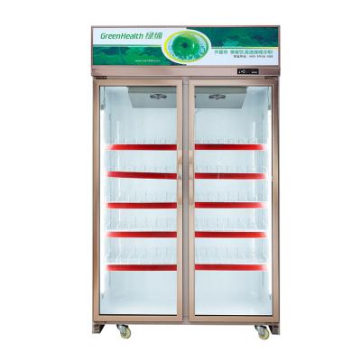 China Gold Color Door Plug In System Commercial Beverage Cooler With Low Temperature for sale