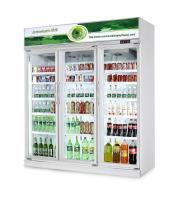 China Commercial Fresh Vegetable Upright Beverage Cooler Air Cooling R134a for sale