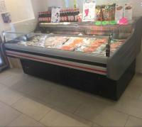 China Over Counter Sushi Fish Display Freezer Open Type Fan Cooling Panasonic R22 for sale