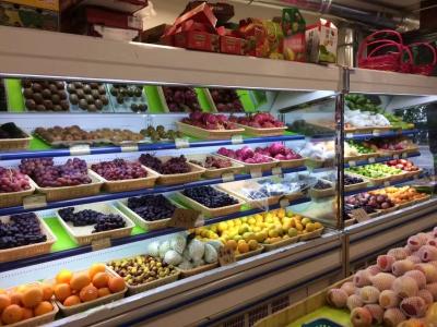 China Convenient Multideck Refrigerated Display  / Open Chiller Supermarket Showcase for sale