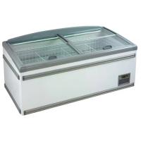 China Eco Friendly Sliding Door Display Island Freezer For Supermarket / Canteens for sale