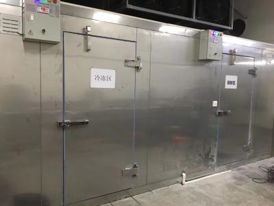 China R134a / R404a Refrigerant Stainless Steel Cold Room High Efficiency for sale
