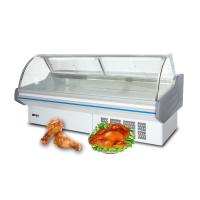 China Supermarket Deli Display Fridge Butcher Refrigeration Equipment With Flip Up Glass Door for sale