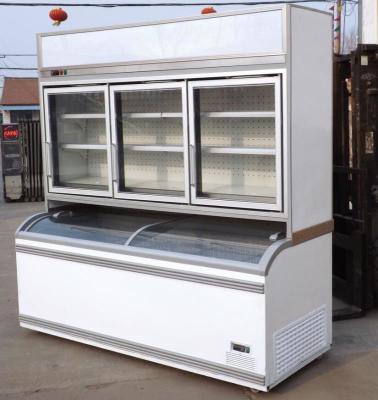 China Commercial Combined Cooler Freezer with Auto Defrost Danfoss Compressor and LED Lighting for Restaurant Vegetable Display for sale