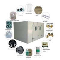 China Double - Side Colored Steel PU Panels Walk In Cold Room Freezer Compressor 40FT Storage Container for sale