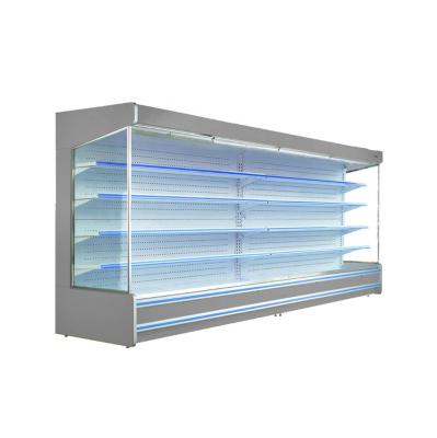 China Danfoss Compressor Multideck Open Chiller For Fruit / Vegetables And Drink for sale