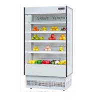China Hypermarket Multideck Open Chiller Air Curtain Cabinet Refrigerator Customized Color for sale