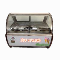 China 50Hz Shop Gelato Ice Cream Dipping Cabinet With Danfoss Compressor for sale