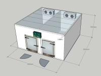 China Refrigerated -18℃ Negative Temperature Walk In Freezer Room Air Cooling for sale