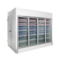 China Convenience Store Large Volume Walk In Blast Freezer With Display Shelf for sale