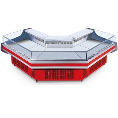 China Butchery Meat Fish Chiller Display Showcase Large Capacity Energy Saving for sale