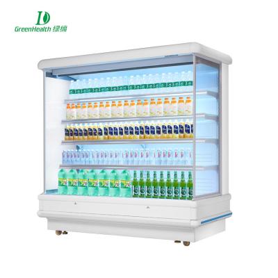 China Fan Cooling System Multideck Open Chiller For Vegetable 4 Layers Decks for sale