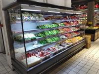 China 60Hz Multideck Open Fridge For Tomato And Coconut High Efficiency for sale