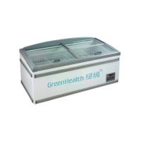 China Carrel Controller Combine Commercial Display Island Freezer With Sliding Doors for sale
