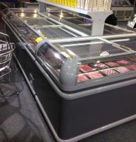China 1.9m Commercial Island Display Freezer with LED Light and R404a Refrigerant 2100x890x890mm Chest Freezer for sale