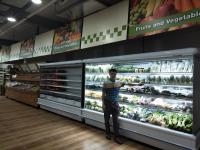 China Supermarket Luxury Multideck Open Chiller Fan Cooling Customized Length for sale