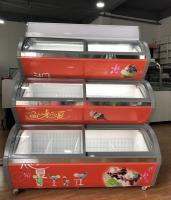 China Plug In System Popsicle Ice Cream Display Showcase Refrigerant R134a for sale