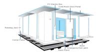 China Painted Steel Stainless Steel Walk In Freezer Storage Cold Room For Frozen Food for sale