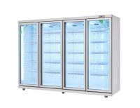 China Upright Beverage 220v Glass Door Freezer for sale