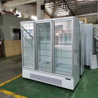 China Secop Compressor  220v Hypermarket Upright Beer Meat Freezer for sale