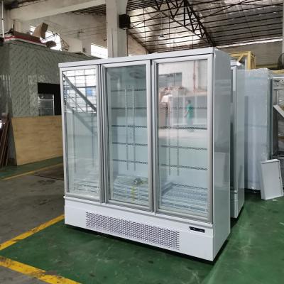 China Secop Compressor  220v Hypermarket Upright Beer Meat Freezer for sale