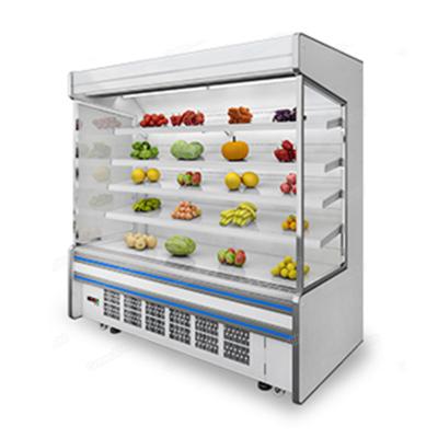 China Commercial Supermarket 3m Fruit Vegetable Open Display Cooler for sale