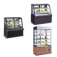 China Marble Base Automatic Defrost System 60hz Cake Display Freezer for sale