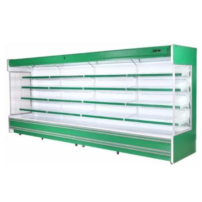 China Commercial Hypermarket 3m Fruit Vegetable Open Display Cooler for sale