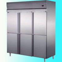 China Commercial Stainless Steel Upright Freezers 6 Doors For Restaurant  Factory for sale