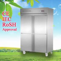 China Low-energy Upright Stainless Steel Kitchen Commercial Upright Freezer CE CB ROHS for sale