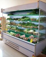 China Dynamic Fan / Evaporator Open Multideck Open Chiller with Fortified Caster Wheels for sale