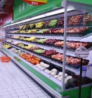 China Energy Saving Multideck Open Chiller , Grocery Fruit and Vegetable Display Showcase for sale