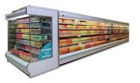 China Supermarket Deck  Multi Open Chiller CE ROHS Vertical curtain curtain chiller for sale