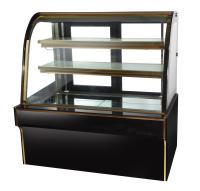 China 2 Layer Black Cake Display Cases Freezer 2m 110v  60hz for sale