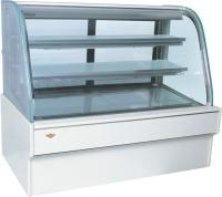 China Commercial Flat Top Cake Display Freezer force air cooling hole for sale