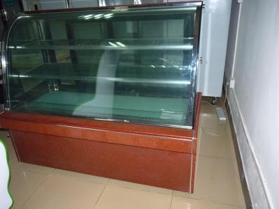 China Stainless Steel Adjustable Shelves Cake Display Freezer For confectionery store for sale