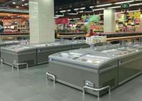 China Sliding Door Island Freezer with Digital Controller and LED Lighting for Commercial Frozen Display for sale
