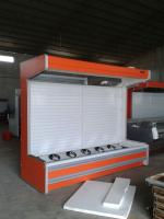 China Fruit And Vegetable Multideck Open Chiller 3m Orange Color Remote Cooling System for sale