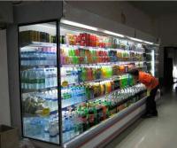 China Milk Front Open Face Refrigerated Display Cabinets 3m  Adjustable Multideck for sale