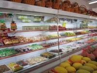 China Fruits Display Commercial Refrigerator Multideck Open Chiller White 2.5 Meter for sale